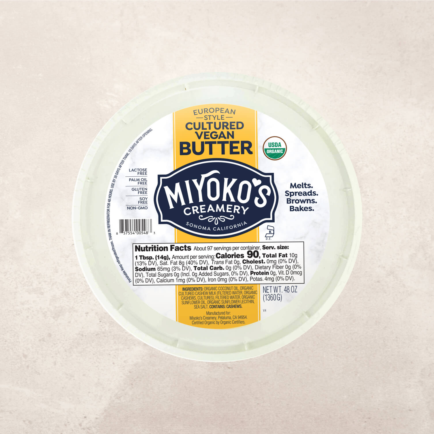 European Style Plant Milk Butter Salted – Miyoko's Creamery